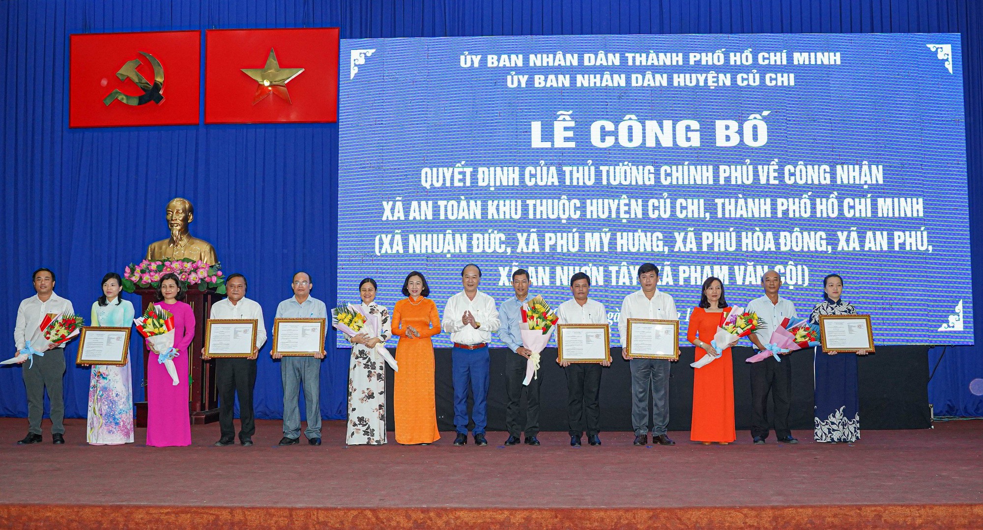 Công nhận 6 xã An toàn khu thuộc huyện Củ Chi