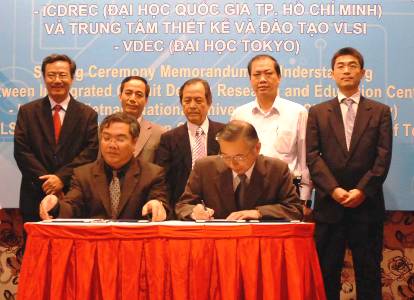 ICDREC và VDEC ký kết hợp tác phát triển công nghiệp vi mạch
