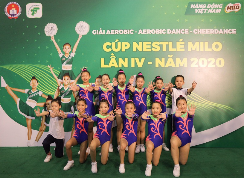 77 đội tham gia giải Aerobic Cup Nestle' Milo TPHCM lần 4