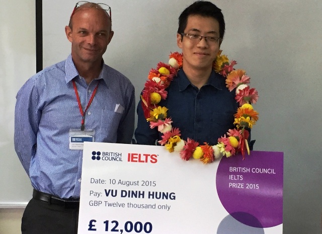 Sinh viên đầu tiên giành giải thưởng IELTS Đông nam Á