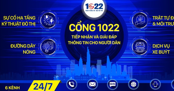 Đề xuất sử dụng Cổng 1022 là tổng đài thống nhất tiếp nhận phản ánh của ...